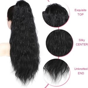 Hair | 26 Inch Drawstring Ponytail Hair Extensions Synthetic Long Curly ...